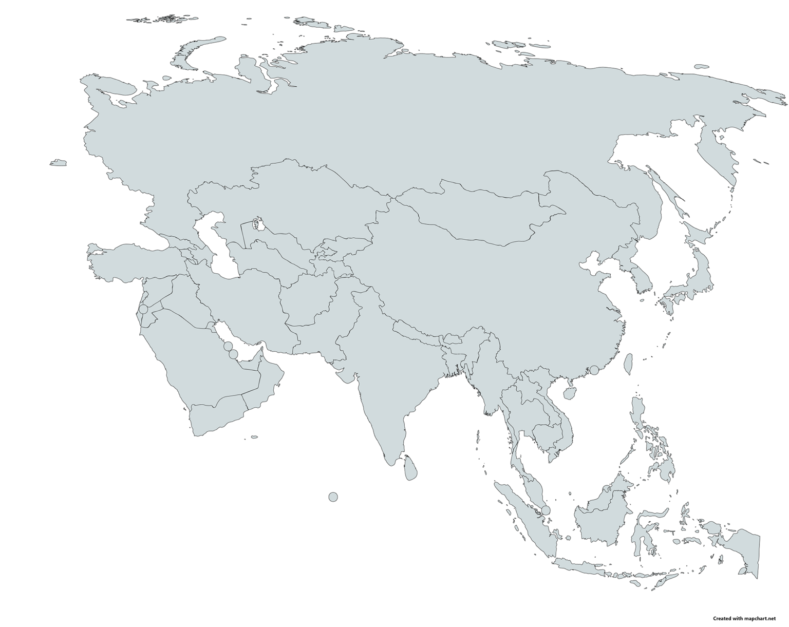 Mapa Interactivo Político Asia 】Juego Online Gratis